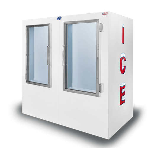 Leer Indoor Ice Merchandiser - Ice Box - Ice Freezer - Glass Door